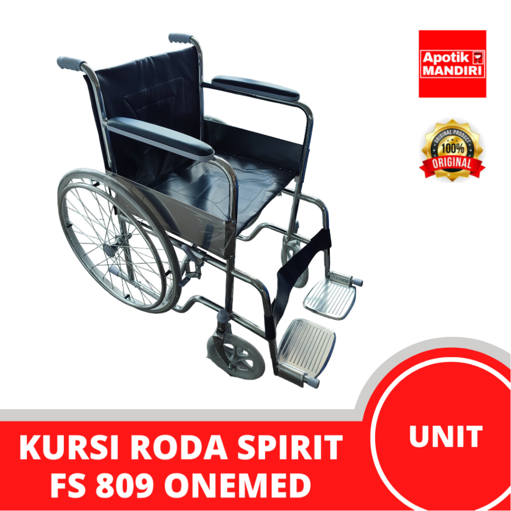 Jual KURSI RODA SPIRIT ONEMED MODEL FS 809 DELUXE - WHEEL CHAIR ...