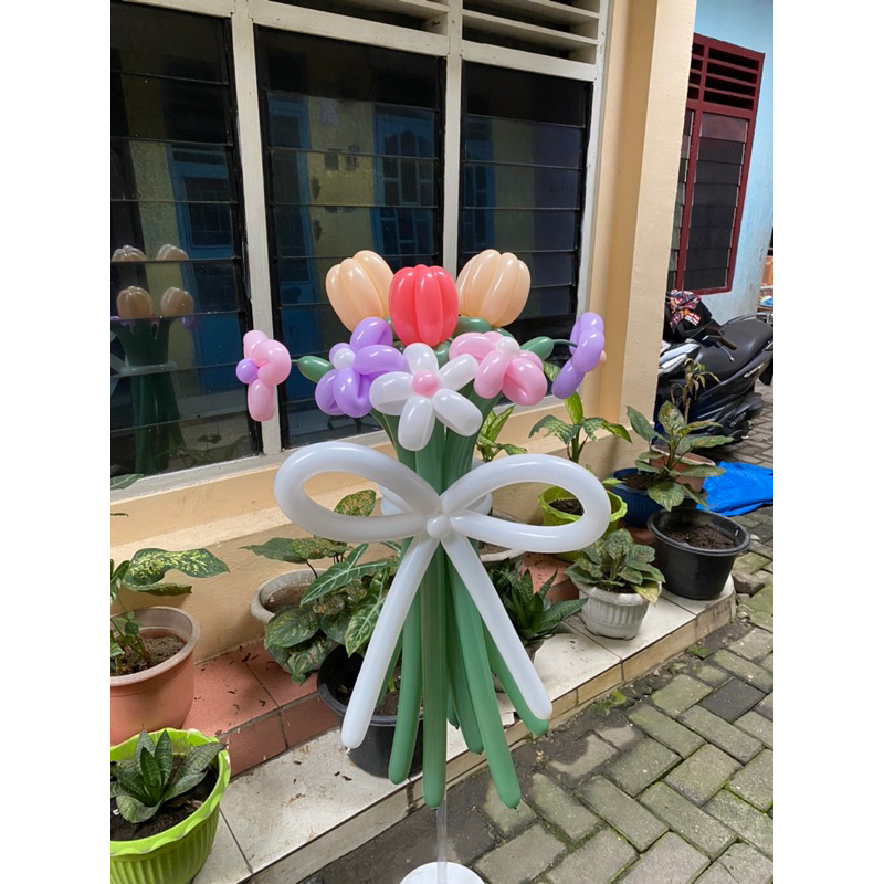 Jual Buket bunga balon medan / custom part 1 | Shopee Indonesia