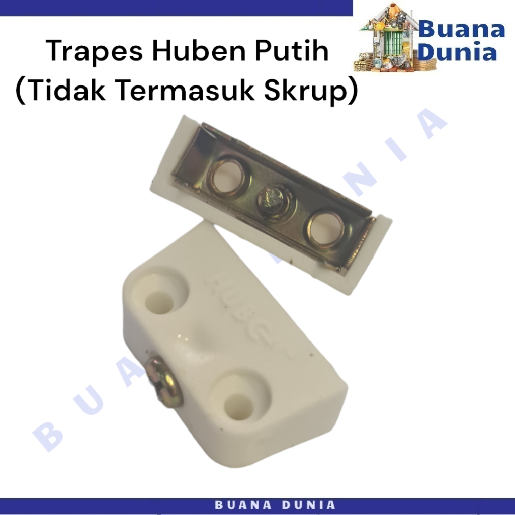 Jual Trapes Huben Putih TR-40 | Ambalan Siku Plastik | Traves Papan ...