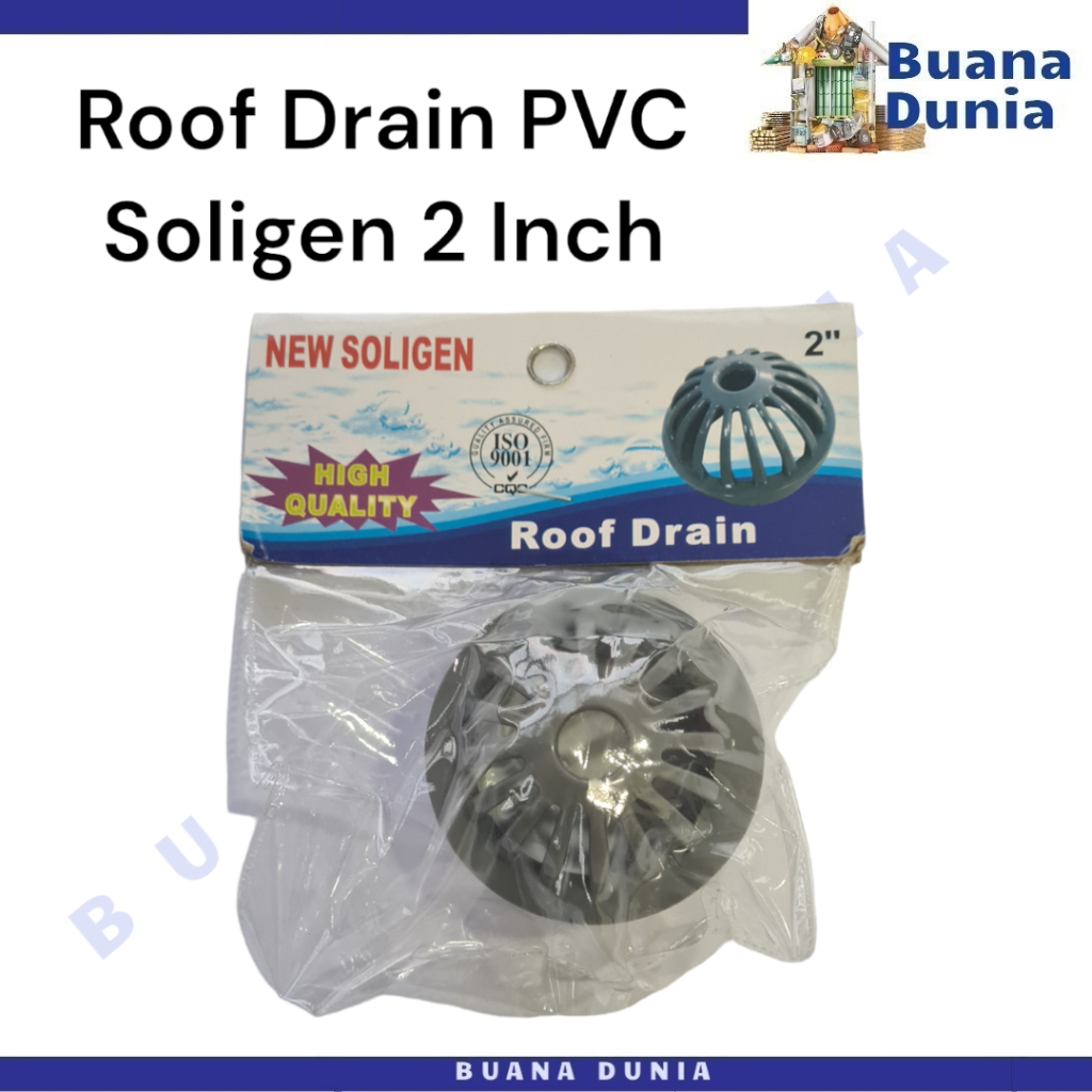 Jual Roof Drain Soligen PVC 2 Inch | Saringan Talang Air | Dak Air (1PC ...