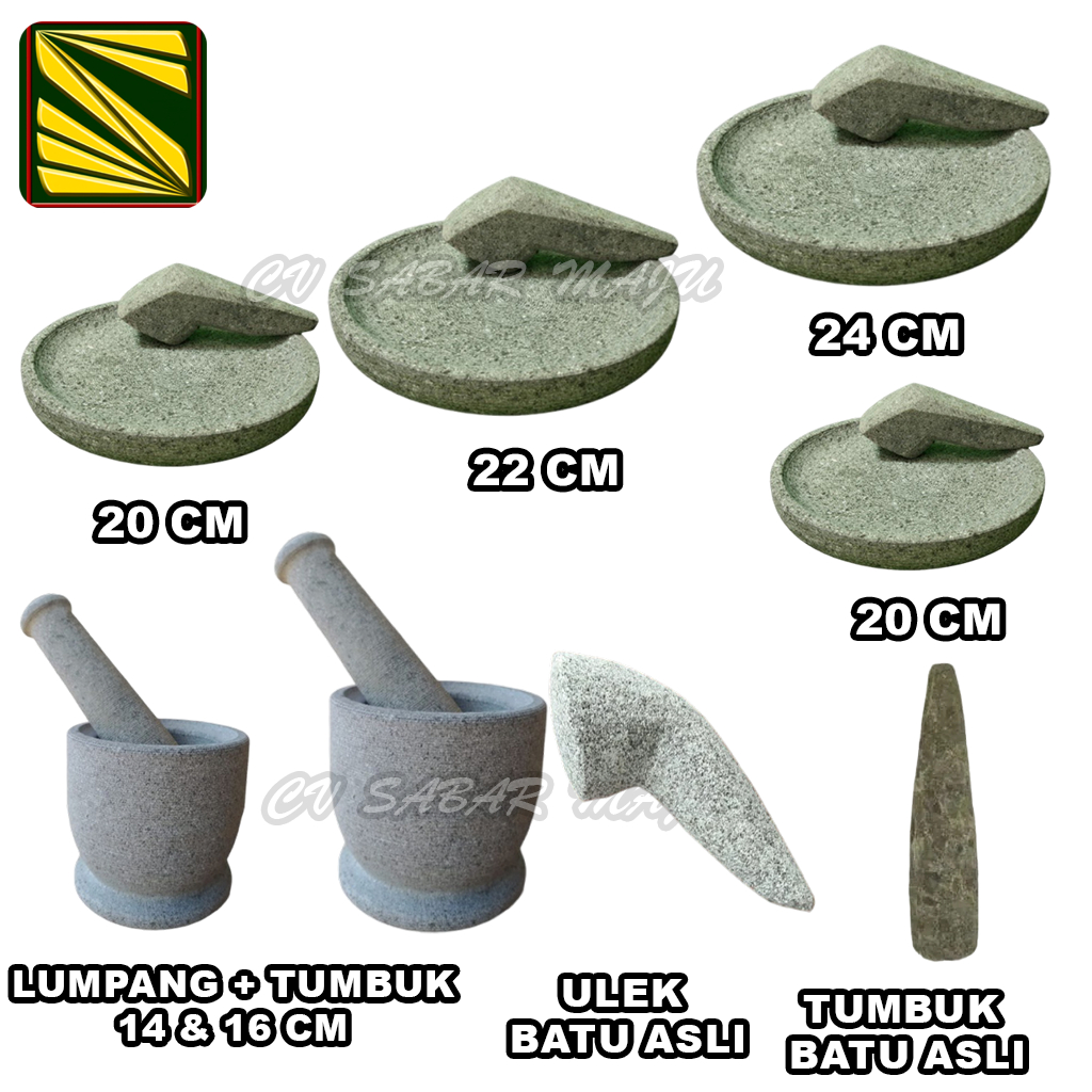 Jual Cobek Batu Asli / Lumpang Batu Asli / Ulek Batu / Tumbuk Batu ...