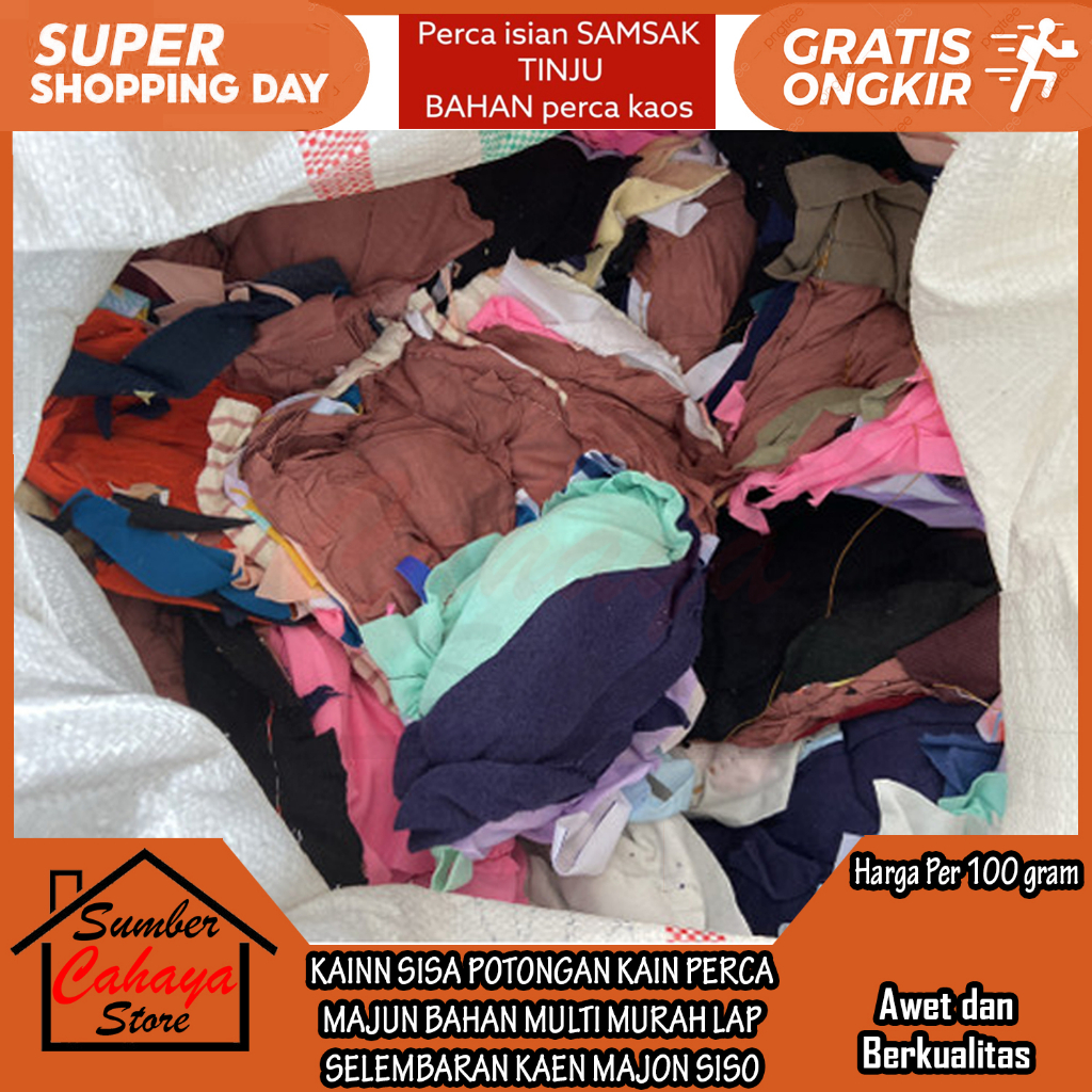 Jual Kain Majun Perca Majon Seken Second Sekend Sisa Bahan Potongan ...