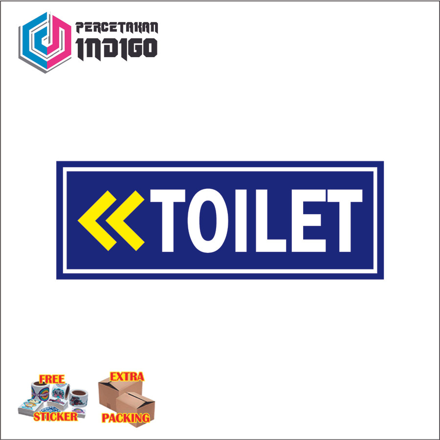 Jual plat alumunium rambu rambu toilet arah kiri | Shopee Indonesia