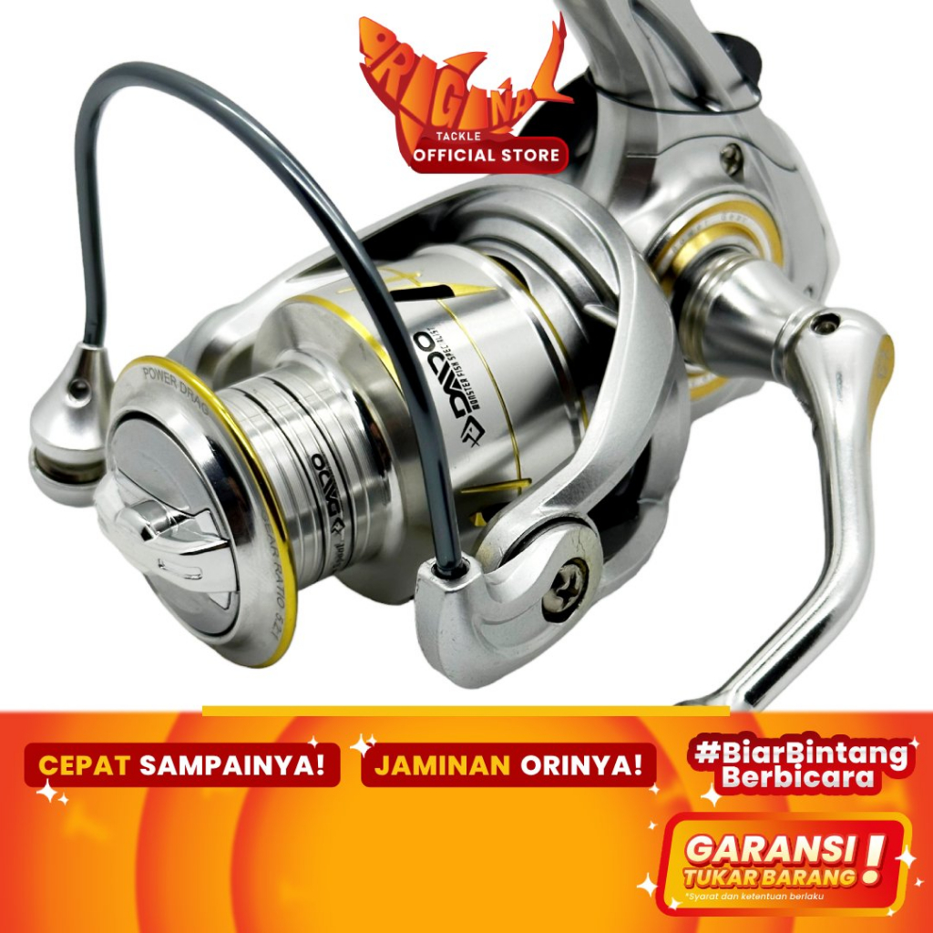 Jual Reel Power Handle Spinning Daido Icarus 7BB Graphite 800 1000 2000 ...