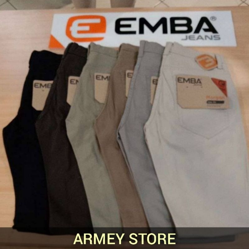 Jual CELANA EMBA MORGAN SLIMFIT ORIGINAL | Shopee Indonesia