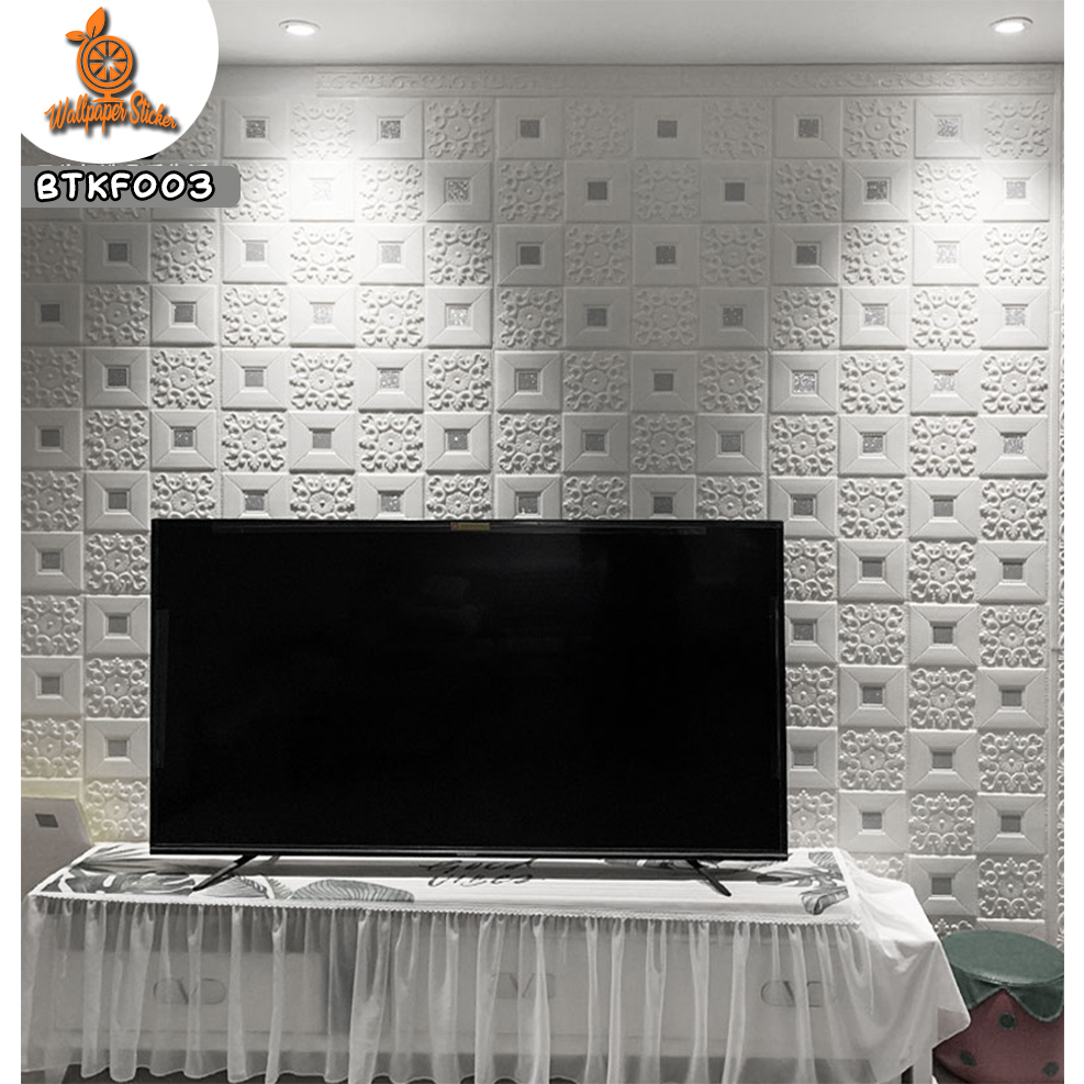 Jual PAKET 10 LEMBAR Wallpaper 3D Ukuran 38CM X 70CM Foam Bata ...