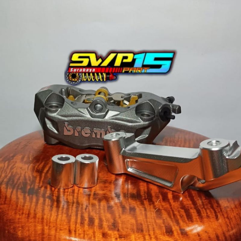Jual Kaliper Brembo M432 Set Brecket Pnp Honda MP Tiger Ninja Kaliper Brembo M432 Import ...