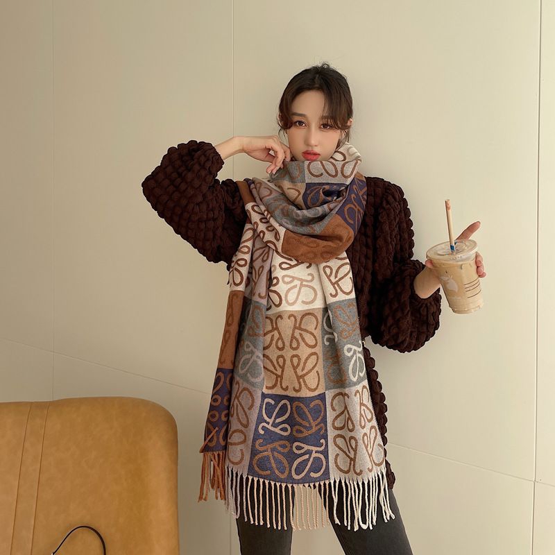 Jual SYAL L!VA CASHMERE PREMIUM 2 SISI /SHAWL WINTER/ SELENDANG PASMINA ...