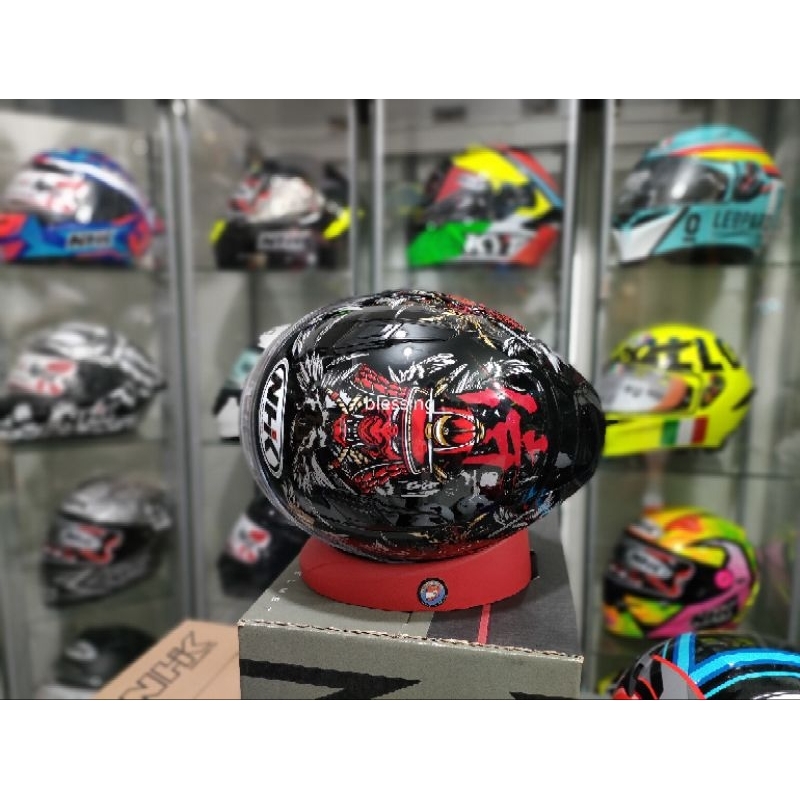 Jual NHK R1 MAX KABUTO BLACK RED HELM OPEN FACE | Shopee Indonesia