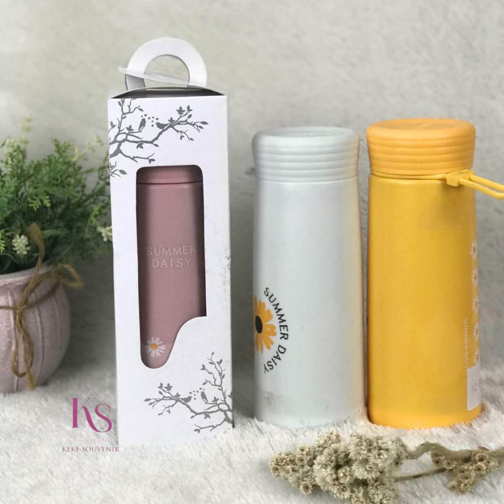 Jual Promo Botol/ Tumblr Summer Daisy+ Kemasan Box Tenteng | Souvenir ...