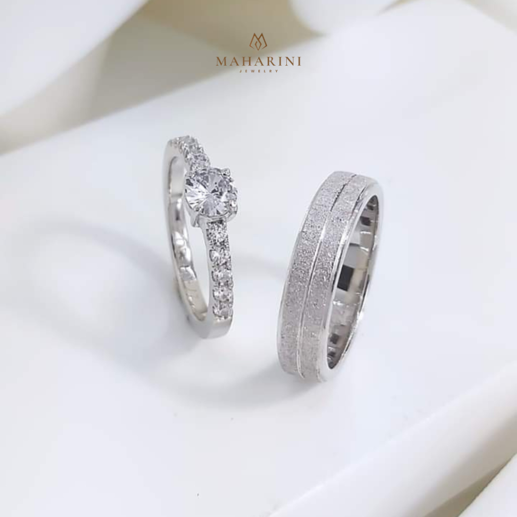 Jual Cincin Nikah Couple Kawin Lamaran Tunangan Bahan Palladium ...