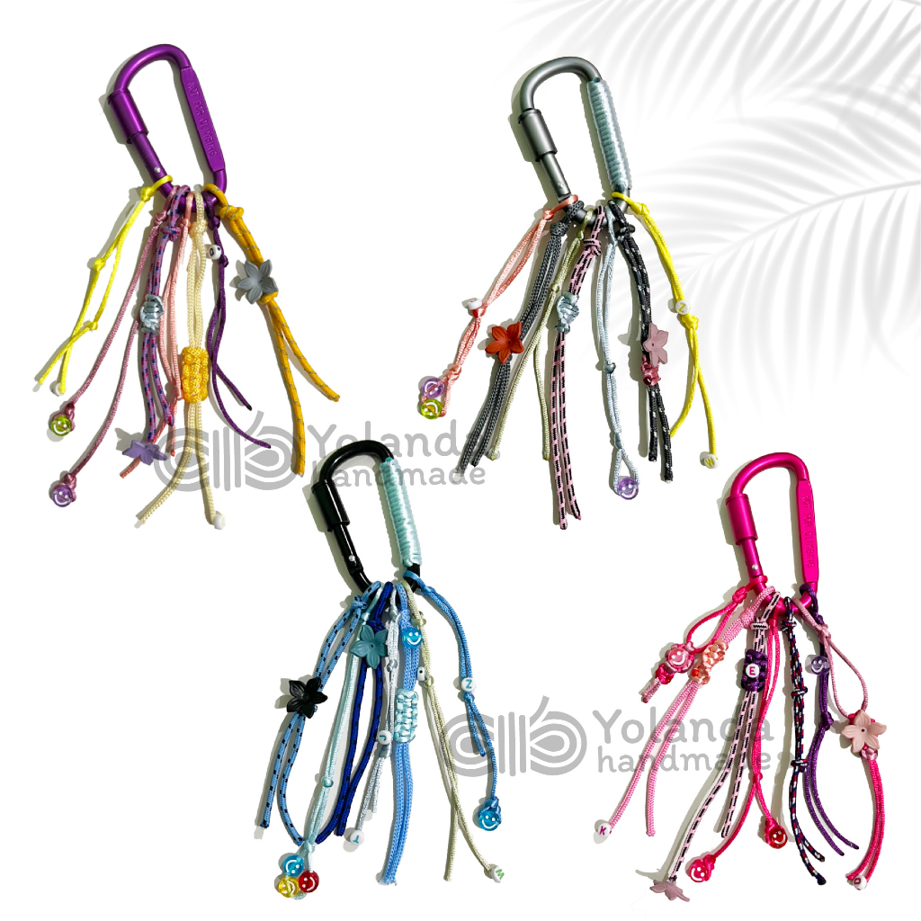 Jual [TERMURAH] BAG CHARM CARABINER Macrame | Keychain | Gantungan Tas ...