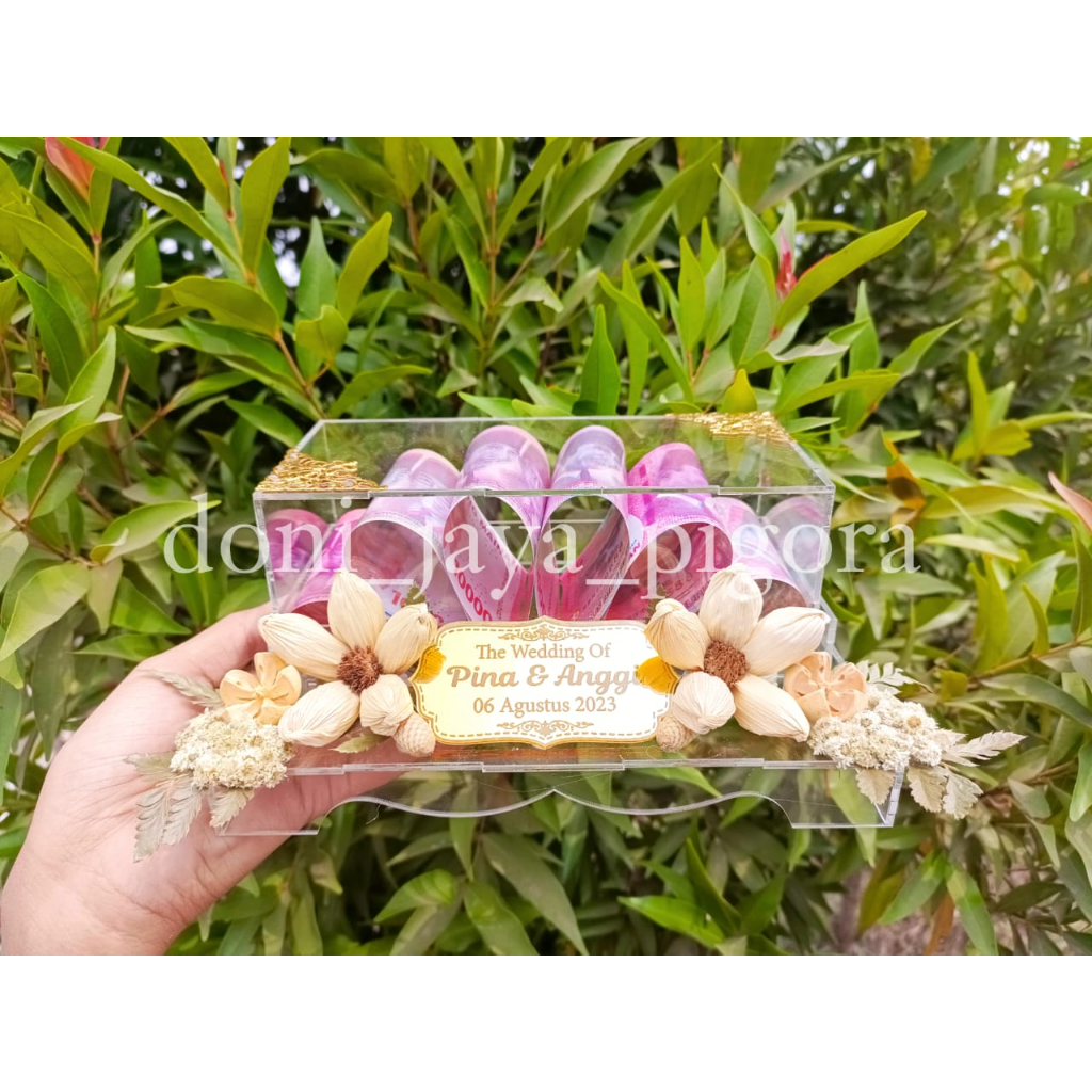 Jual Kotak Uang Mahar Akrilik / Box Uang Mahar Akrilik / Box Uang ...