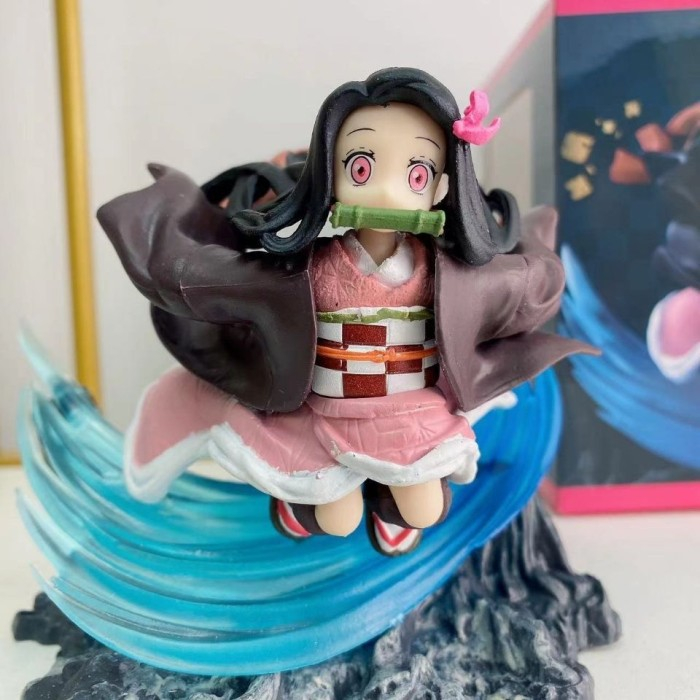 Jual Nezuko action figure chibi running demon slayer kimetsu no yaiba ...
