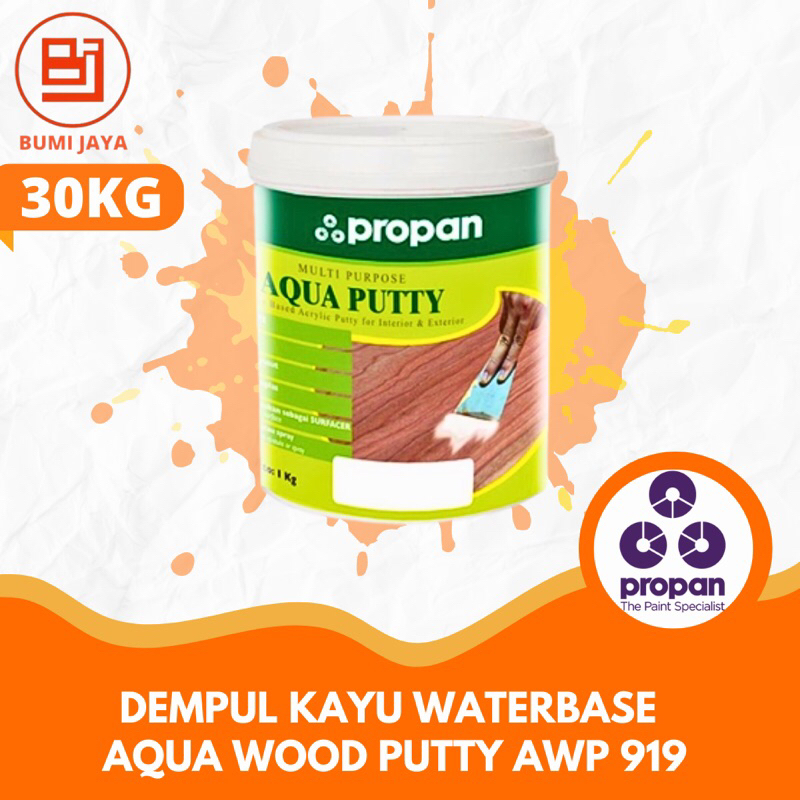 Jual Propan dempul kayu waterbased aqua wood putty awp 919 30 kg ...