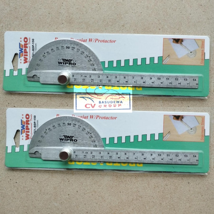 Jual WIPRO BUSUR DERAJAT 6" BDP-150 PROTRACTOR / ALAT UKUR SUDUT ...