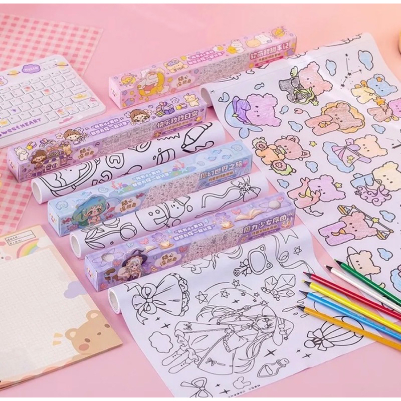Jual Kertas Mewarnai Jumbo / Colouring Roll Paper | Shopee Indonesia