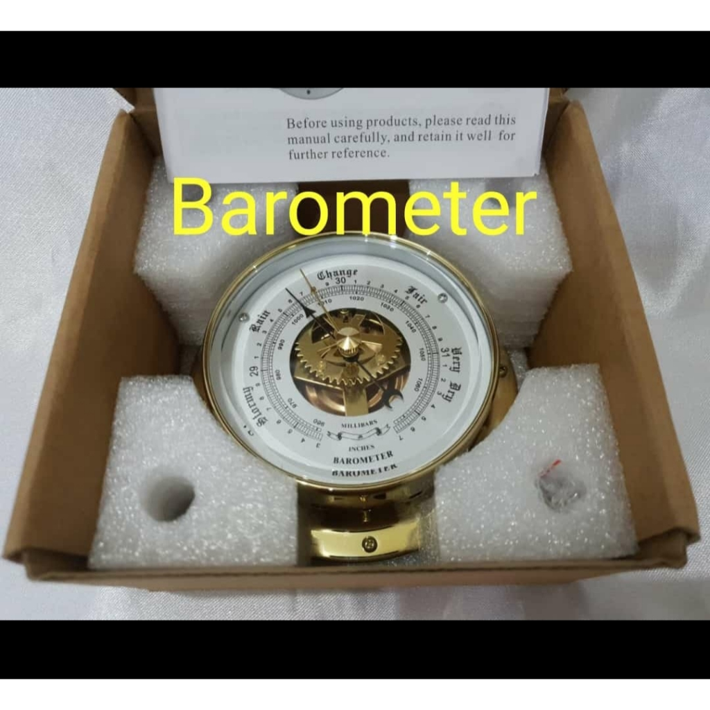 Jual Marine Safety Nautical Barometer Brass Base Aneroid Alat Ukur ...