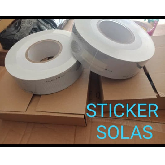 Jual Sticker Lakban Ringbuouy SOLAS Sylver Reflective Tape Life Ring ...