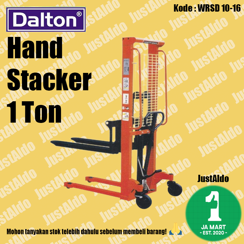 Jual Hand Stacker Pallet Forklift Manual 1 Ton Dalton | Shopee Indonesia