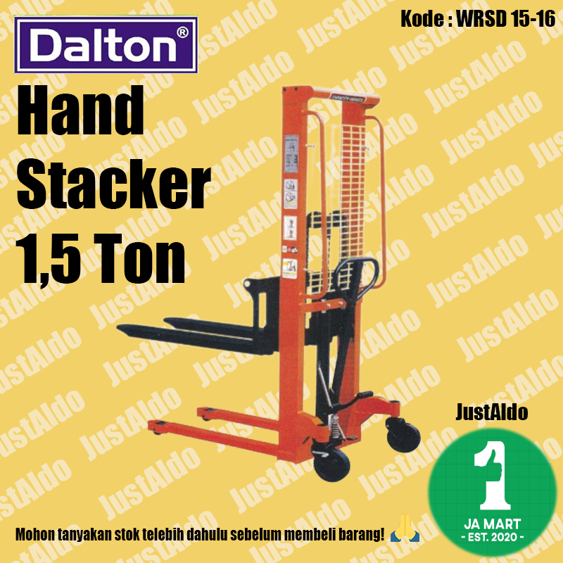 Jual Hand Stacker Pallet Forklift Manual 1,5 Ton Dalton | Shopee Indonesia