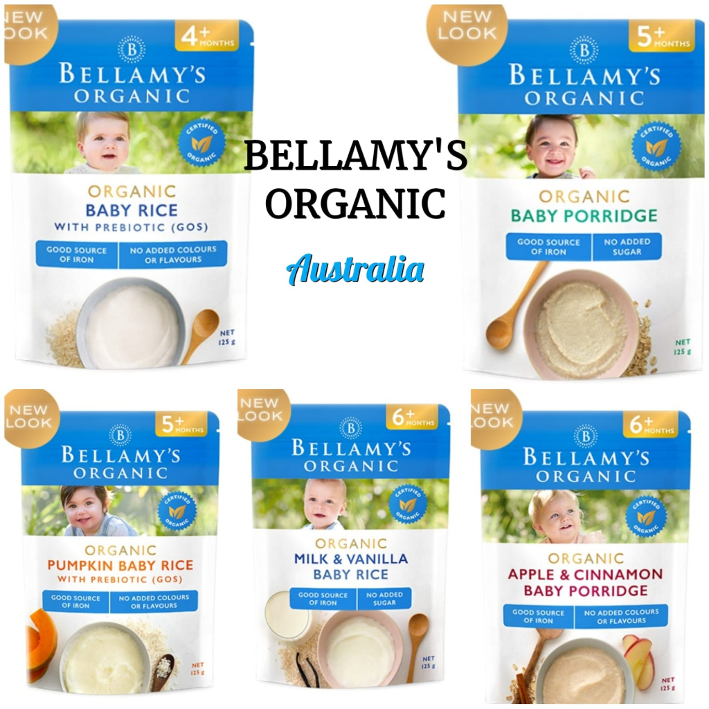 Jual Bellamys Australia Organic Porridge usia 4-5-6 bulan 125gram ...