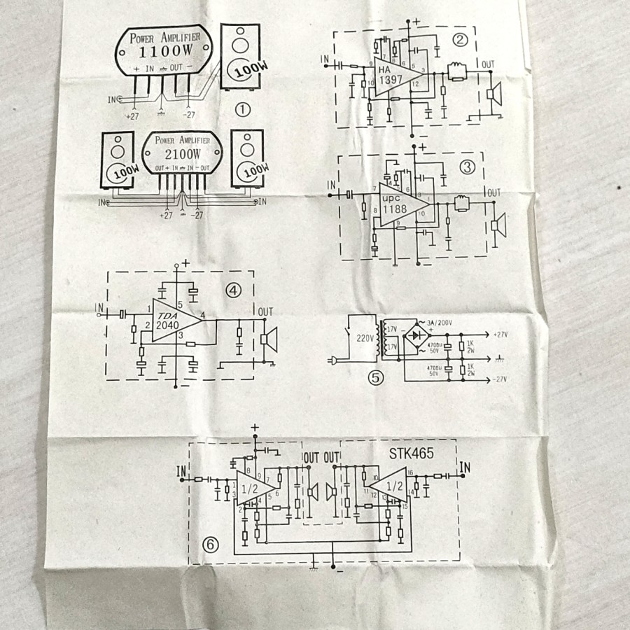 Jual 1100 POWER STK PACK AMP MONO 100W MOSFET GAIN CLONE VINTAGE ...