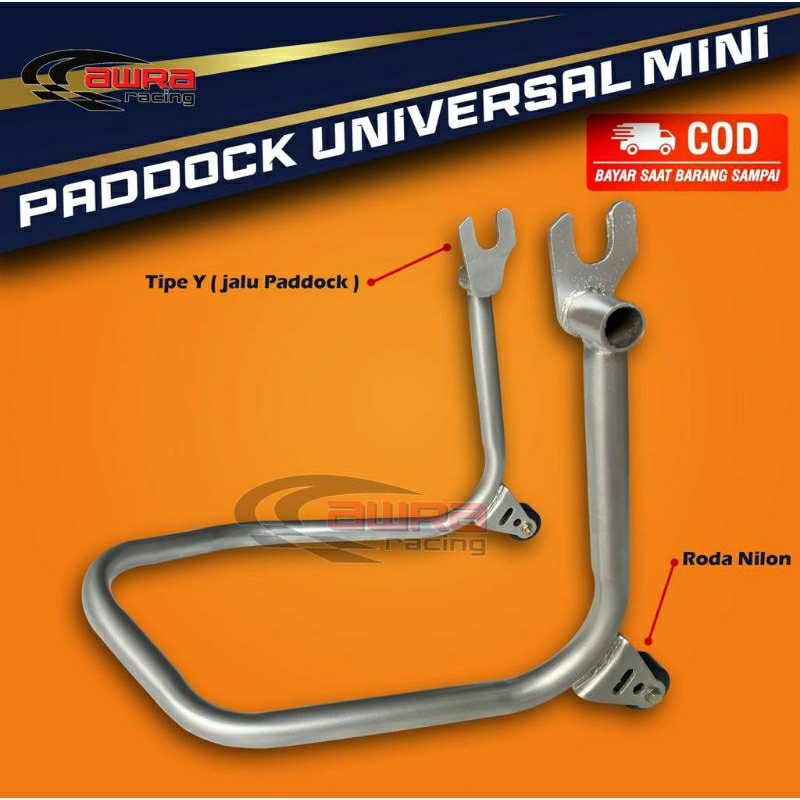 Jual Standar Paddock Pedok Motor Universal Mini Balap Drag Sleep Engine ...