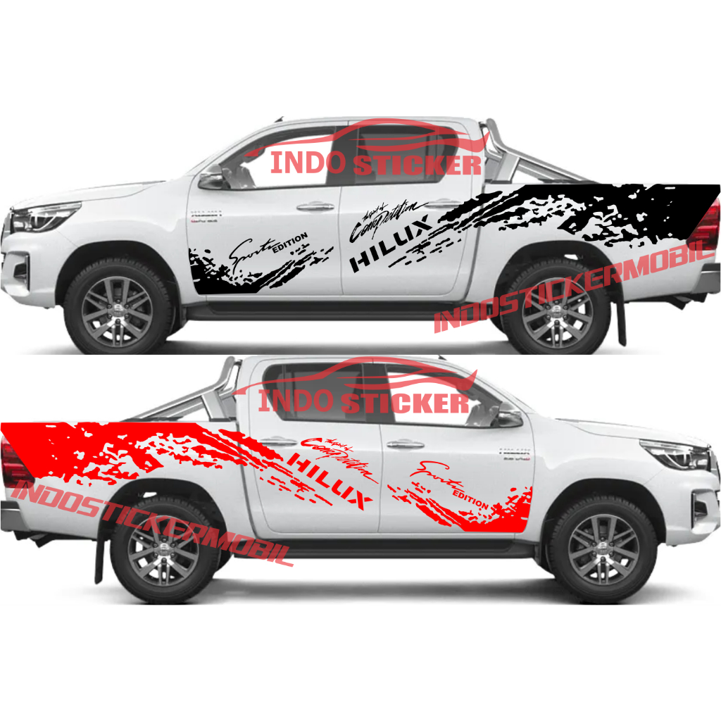 Jual Cutting sticker stiker mobil hilux sticker mobil toyota hilux ...