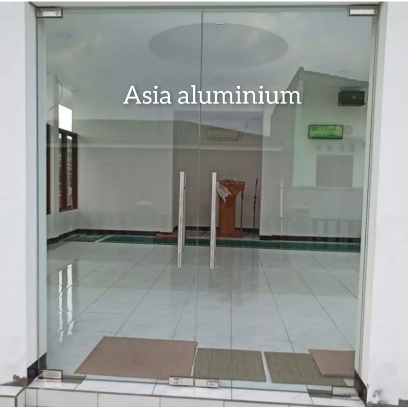 Jual pintu kaca frameless 12mm Tempered | Shopee Indonesia