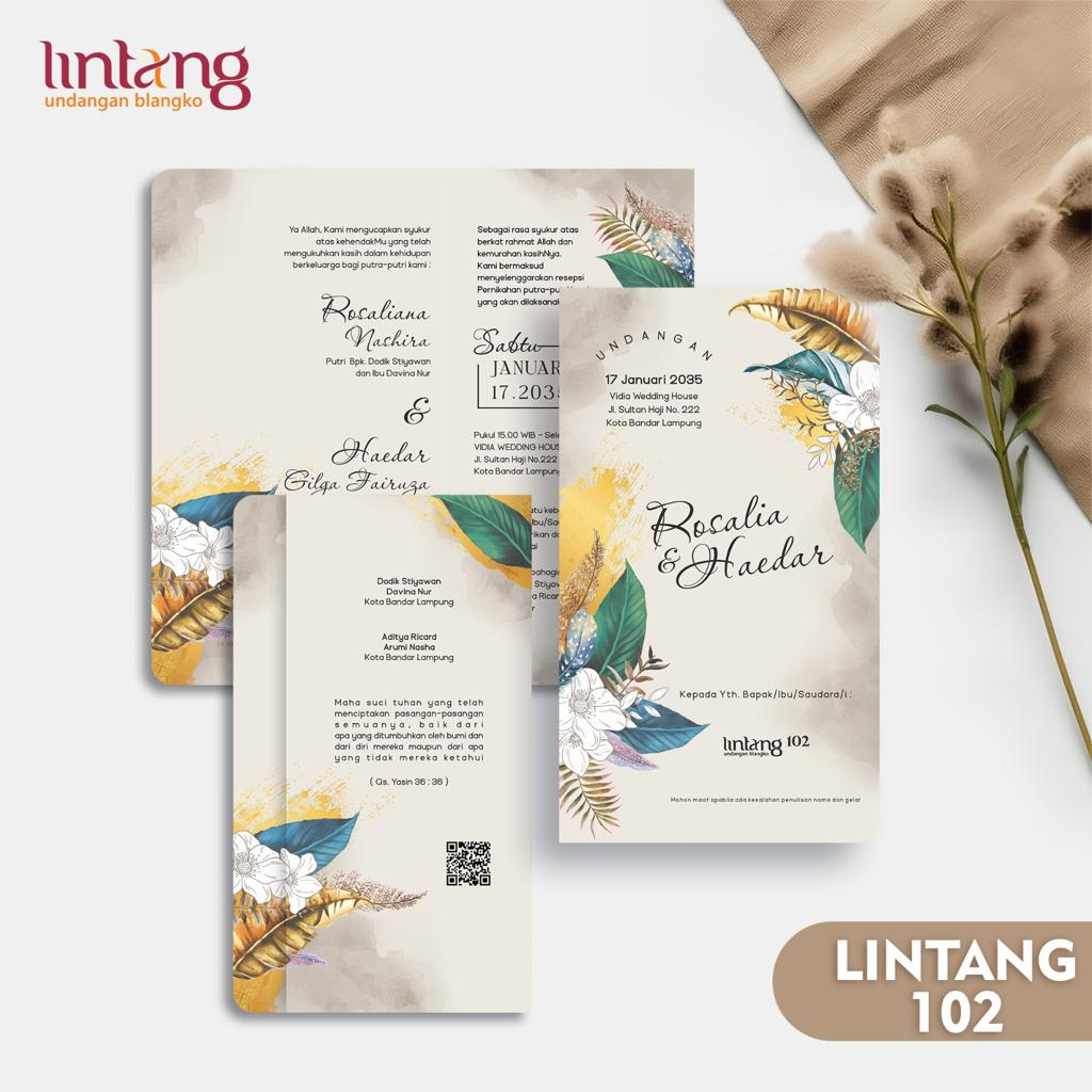 Jual LINTANG 102 Blanko Undangan | Blangko Undangan | Undangan Murah | Shopee Indonesia