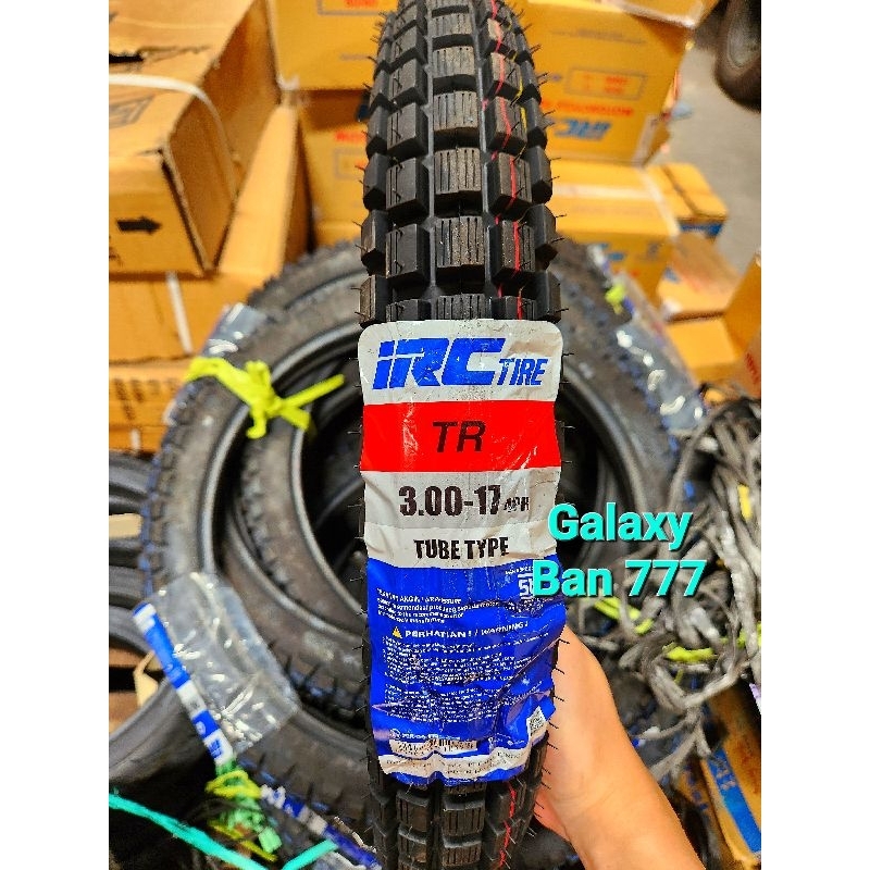 Jual Ban Motor IRC 300-17 TR ( TRIALS ) Tubetype Ban Luar 300 17 Trail | Shopee Indonesia