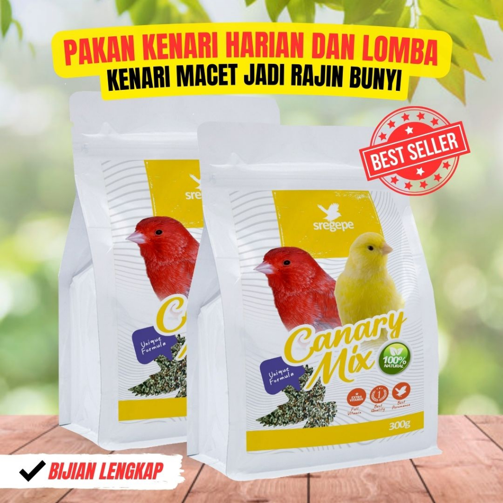 Jual PAKAN KENARI BIJIAN BIKIN BURUNG MALAS BUNYI JADI GACOR 300g ...