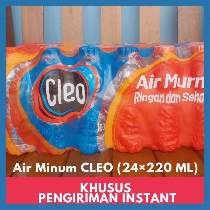 Jual CLEO Air Minum Ringan Dan Sehat 24×220 ml (KHUSUS PENGIRIMAN INSTANT) | Shopee Indonesia