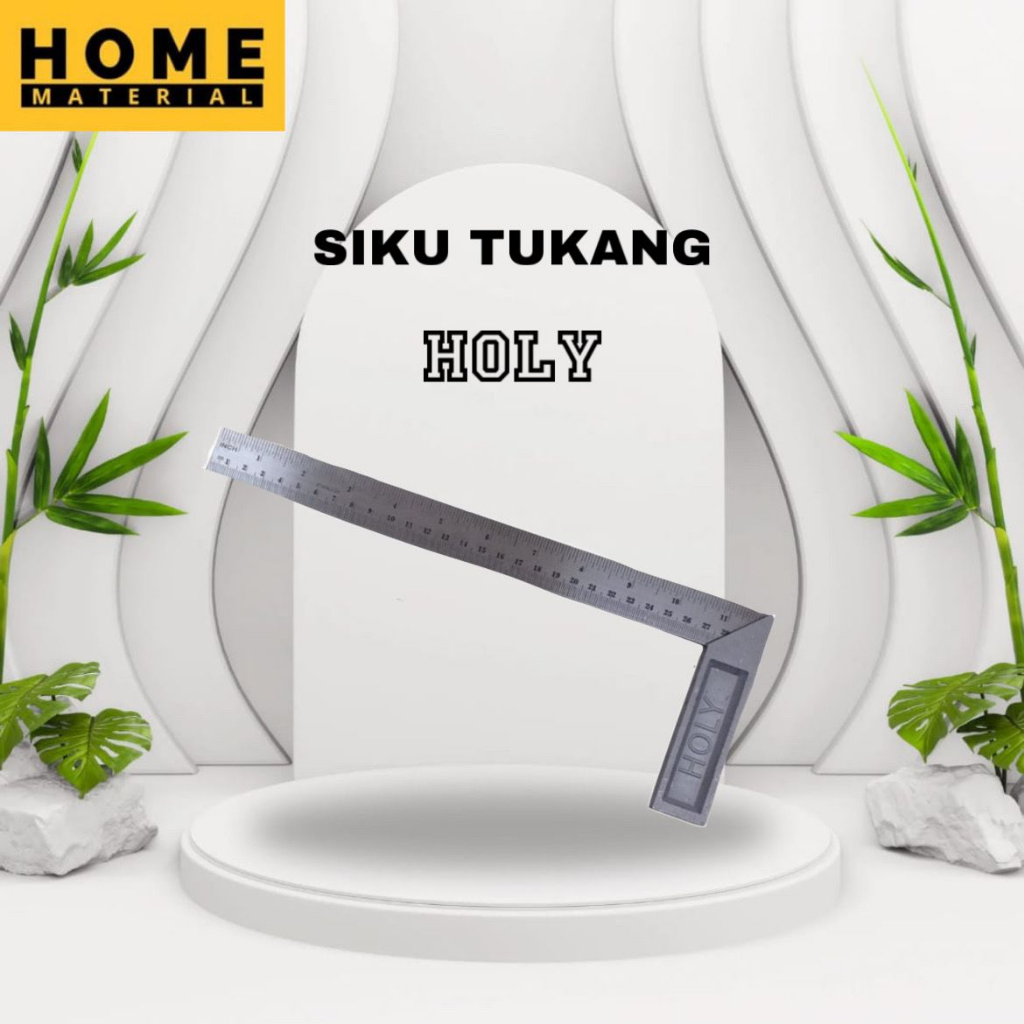 Jual SIKU TUKANG HOLY TEBAL 12 INCH DAN 10 INCH / PENGGARIS TUKANG UKUR ...
