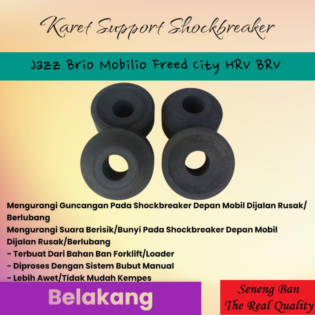 Jual Karet Support Shockbreaker Belakang Jazz Brio Mobilio Freed City ...