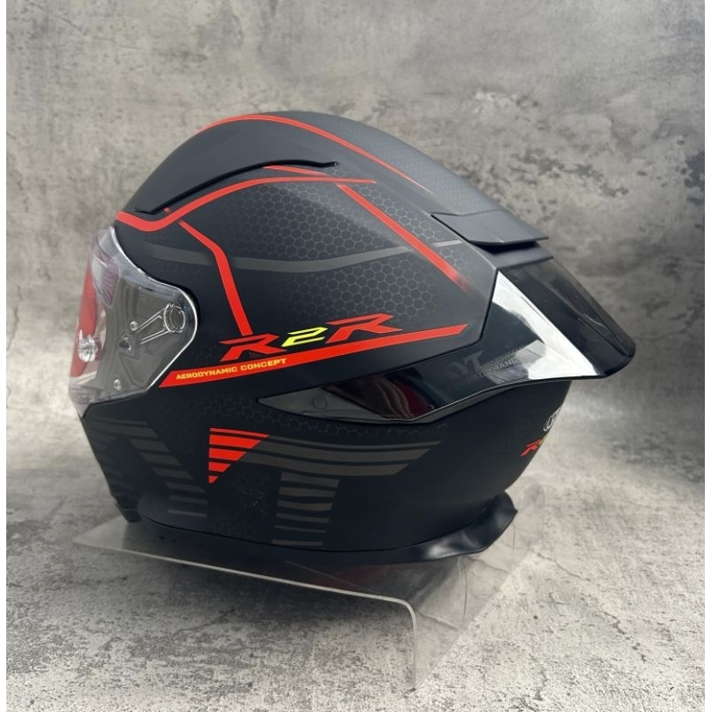 Jual Helm Fullface Kyt R2R CONCEPT MATT BLACK RED ORIGINAL | Shopee ...