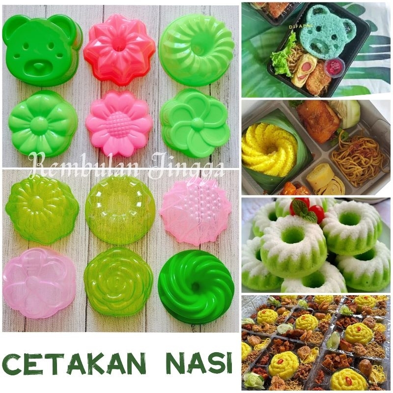 Jual Cetakan Nasi Bento Puding Bunga Mawar Melati Matahari Twister ...