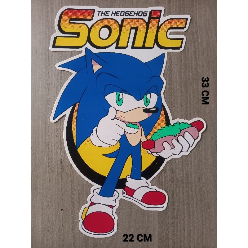 Jual STIKER SONIC THE HEDGEHOG VINYL UKURAN BESAR | Shopee Indonesia