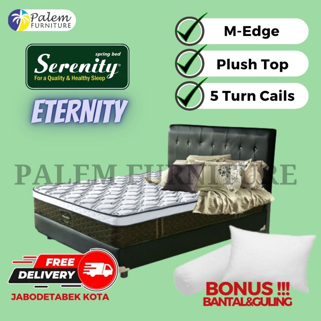 Jual Elite Serenity Kasur Springbed Eternity Plustop Matras only & Full ...
