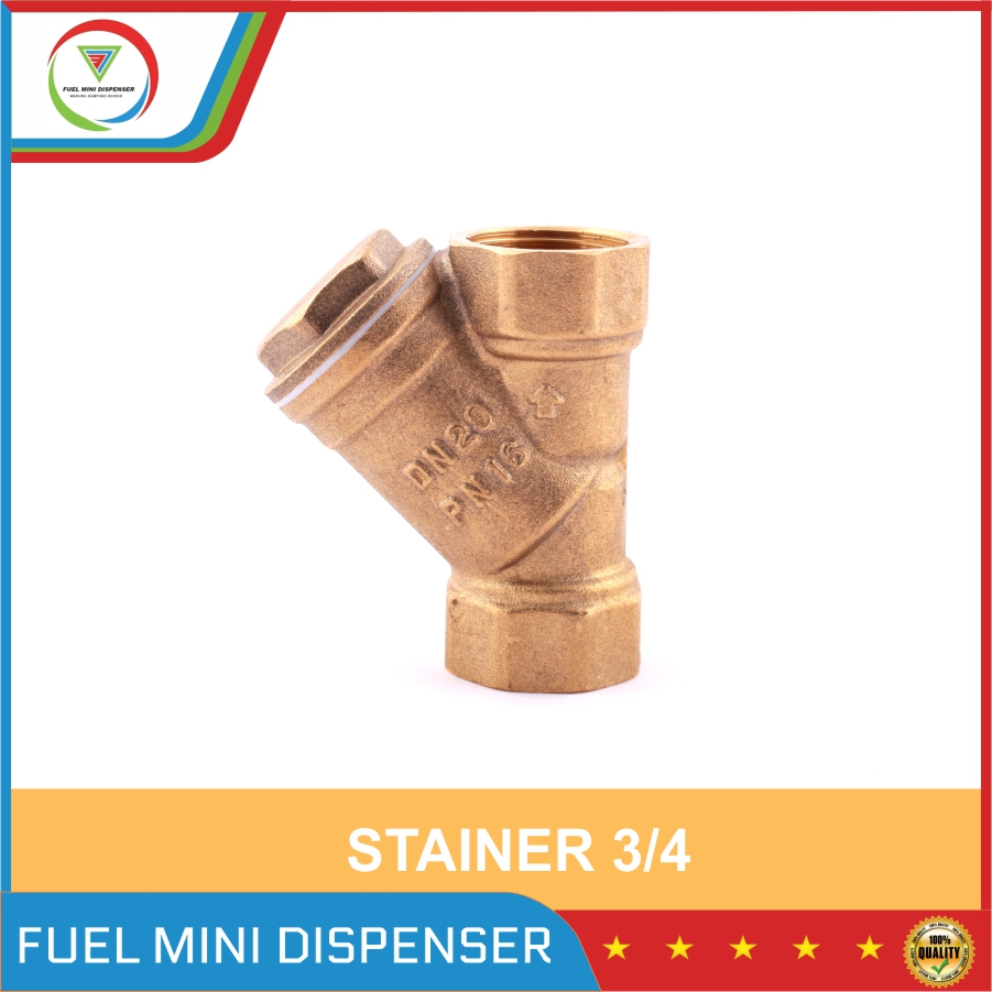 Jual Y Strainer Valve YStrainer Stainer Saringan Y Kuningan 3/4" Ukuran ...