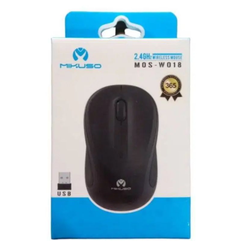 Jual MOUSE WIRELESS 2.4HZ MIKUSO MOS-W018 PLUG AND PLAY | Shopee Indonesia