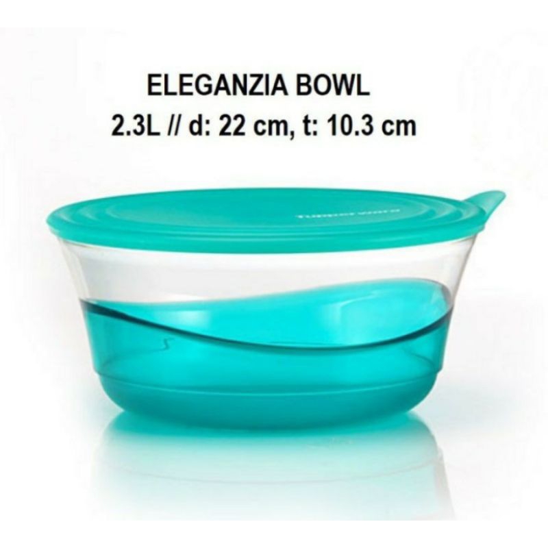 Jual Eleganzia bowl 2,3 liter tupperware / mangkok kristal tupperware ...