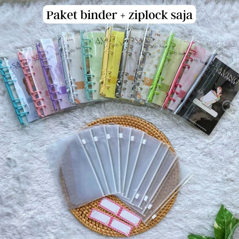 Jual Paket Binder + Ziplock ( tanpa isian kertas ) | Shopee Indonesia