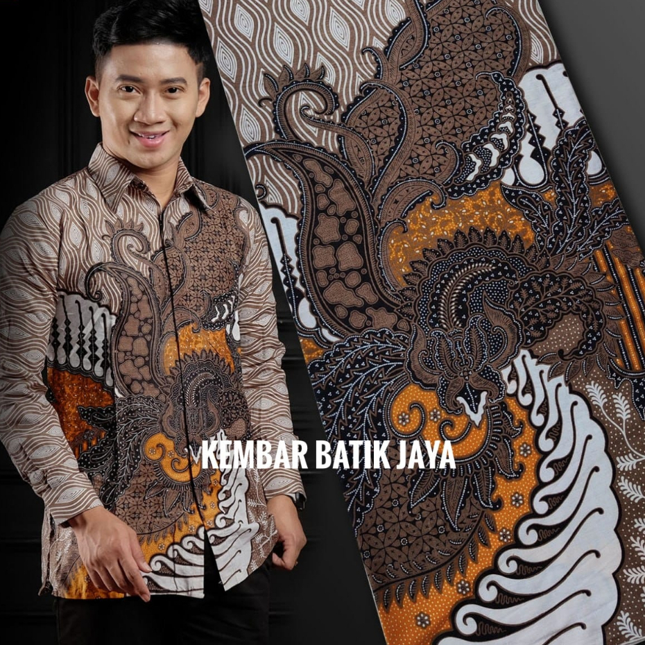 Jual kain batik pekalongan printing motif barong bahan printing kembar ...
