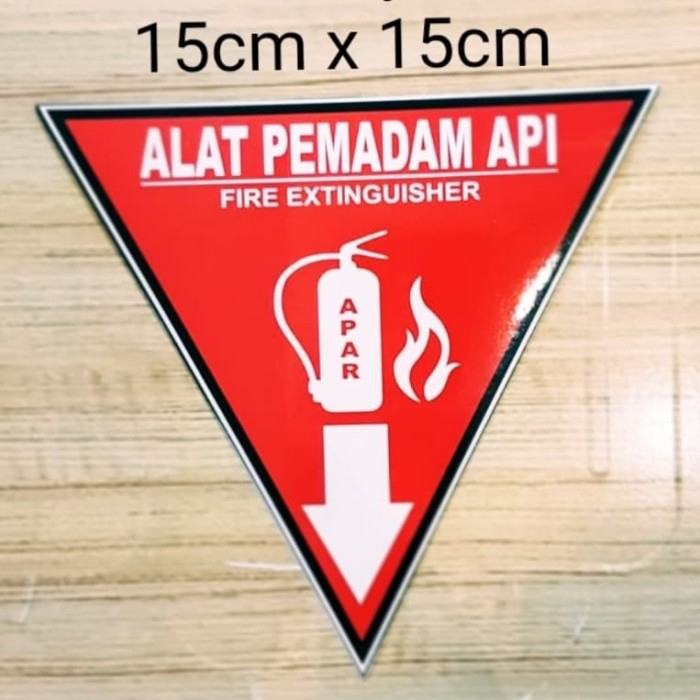 Jual Stiker sign K3 segitiga APAR RAMBU. 15X15cm | Shopee Indonesia