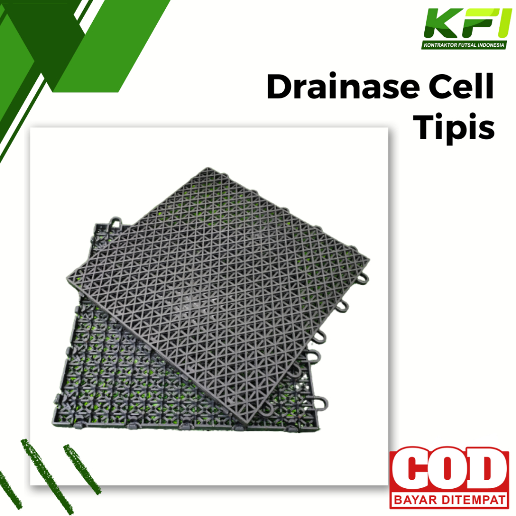 Jual Drainase Cell Tipis Untuk Rumput Sintetis ukuran 25 x 25 cm Tebal ...