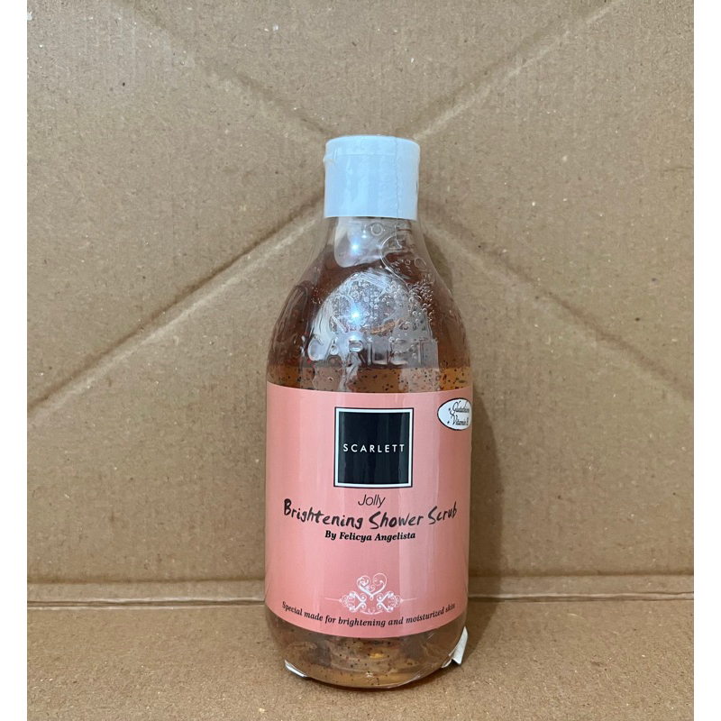 Jual Scarlett Whitening Brightening Body Shower Scrub Jolly | Shopee ...
