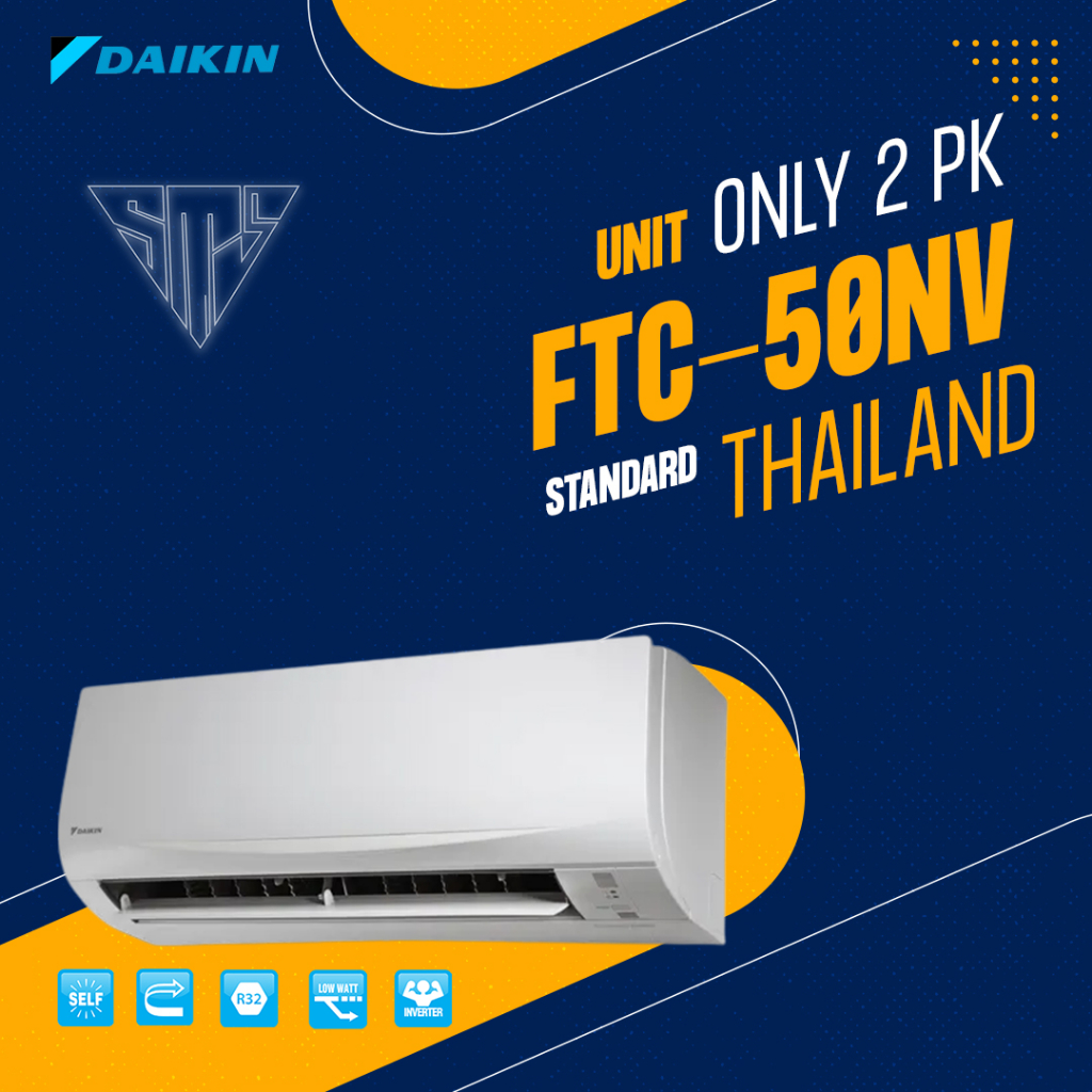 Jual AC Daikin 2 PK Standart Thailand FTC50NV14/STC 50YV MADE IN ...