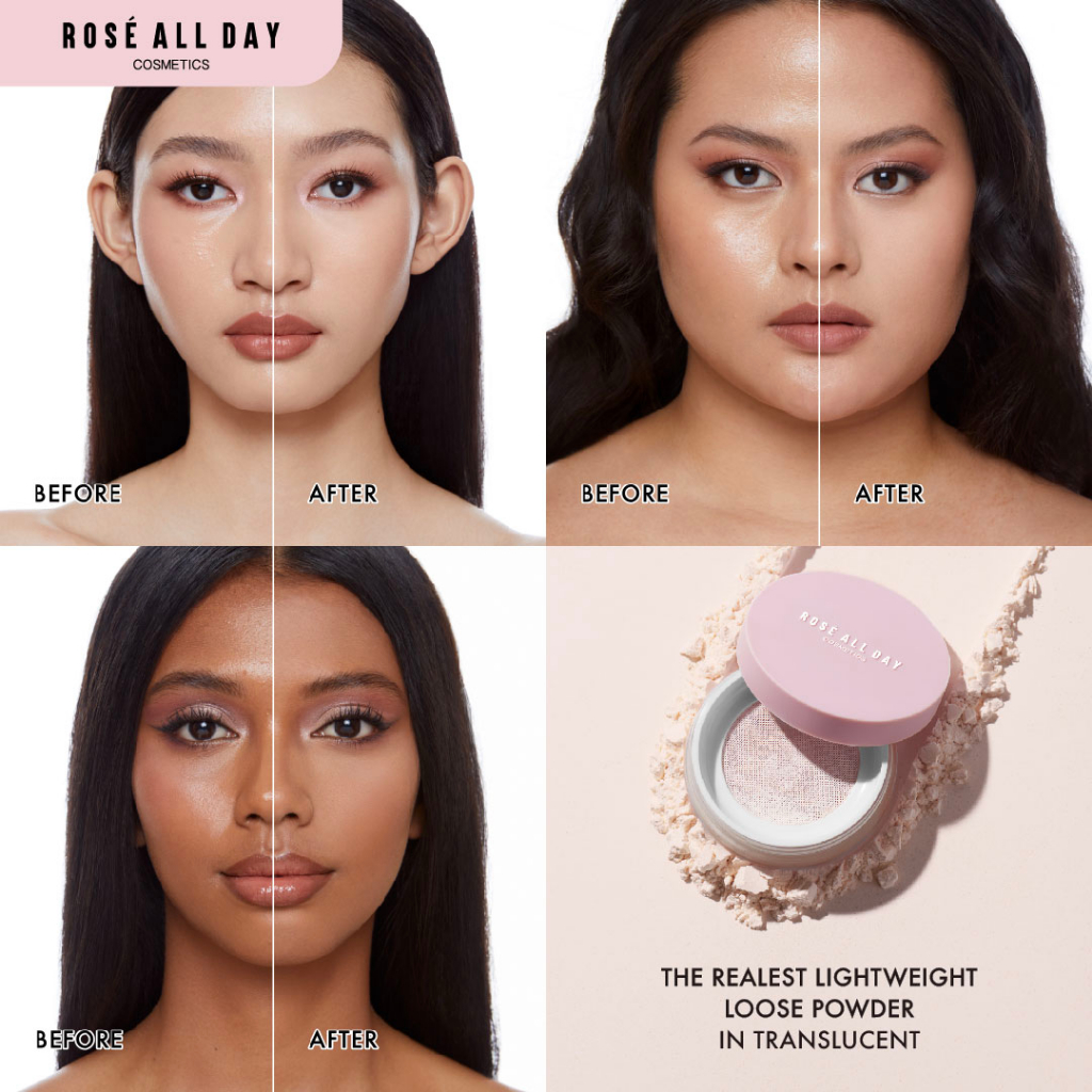 Jual Rosé All Day The Realest Lightweight Loose Powder | Shopee Indonesia